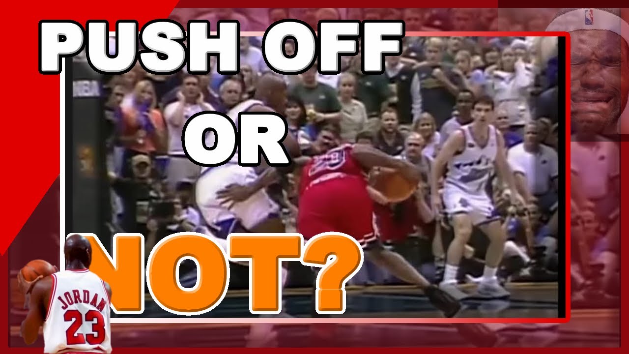 The LAST SHOT by Michael Jordan was it really a PUSH OFF?!?! - YouTube