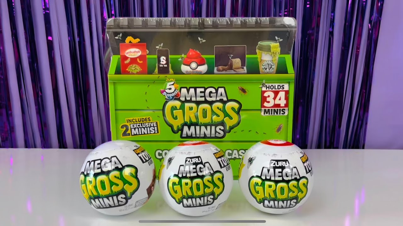 Opening Mega Mini Gross Mini Brands Toys!!!! - YouTube
