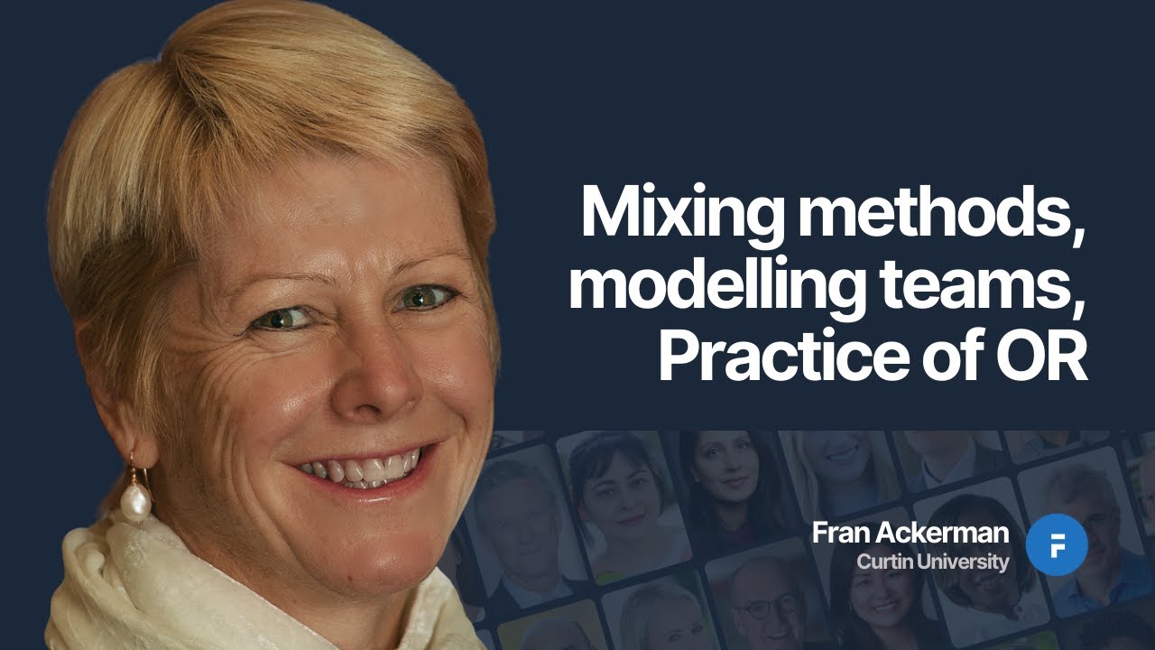 Mixing methods,modelling teams,Practice of OR - Fran Ackermann - YouTube