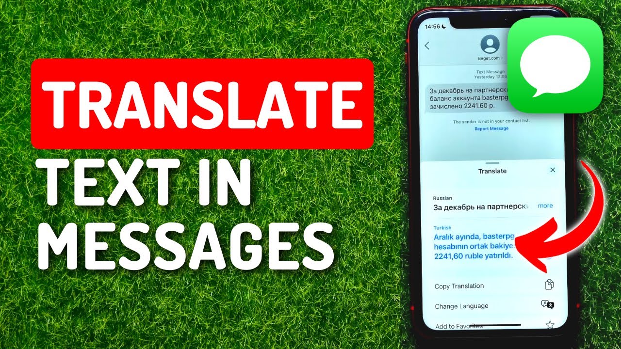 How to Translate Text In iPhone Messages - YouTube