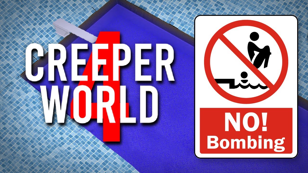 CLEANING A SWIMMING POOL OF CREEP! - CREEPER WORLD 4 - YouTube