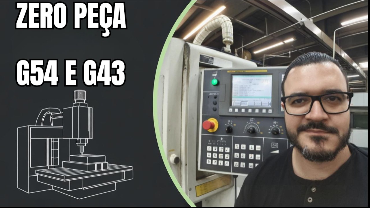 G43 e G54 na máquina Hardinge , Comando FANUC - YouTube