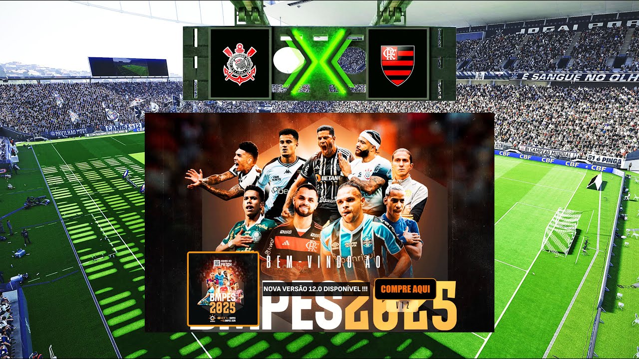 PATCH BMPES 2025 - O NOVO PES 2025! (FACES 8K, TODOS OS ESTÁDIOS, NOVA MASTER LEAGUE, UNIFORMES ...