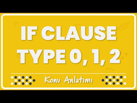 20-  If Clauses 0/1/2 (Şart Cümleleri) | Konu Anlatımı