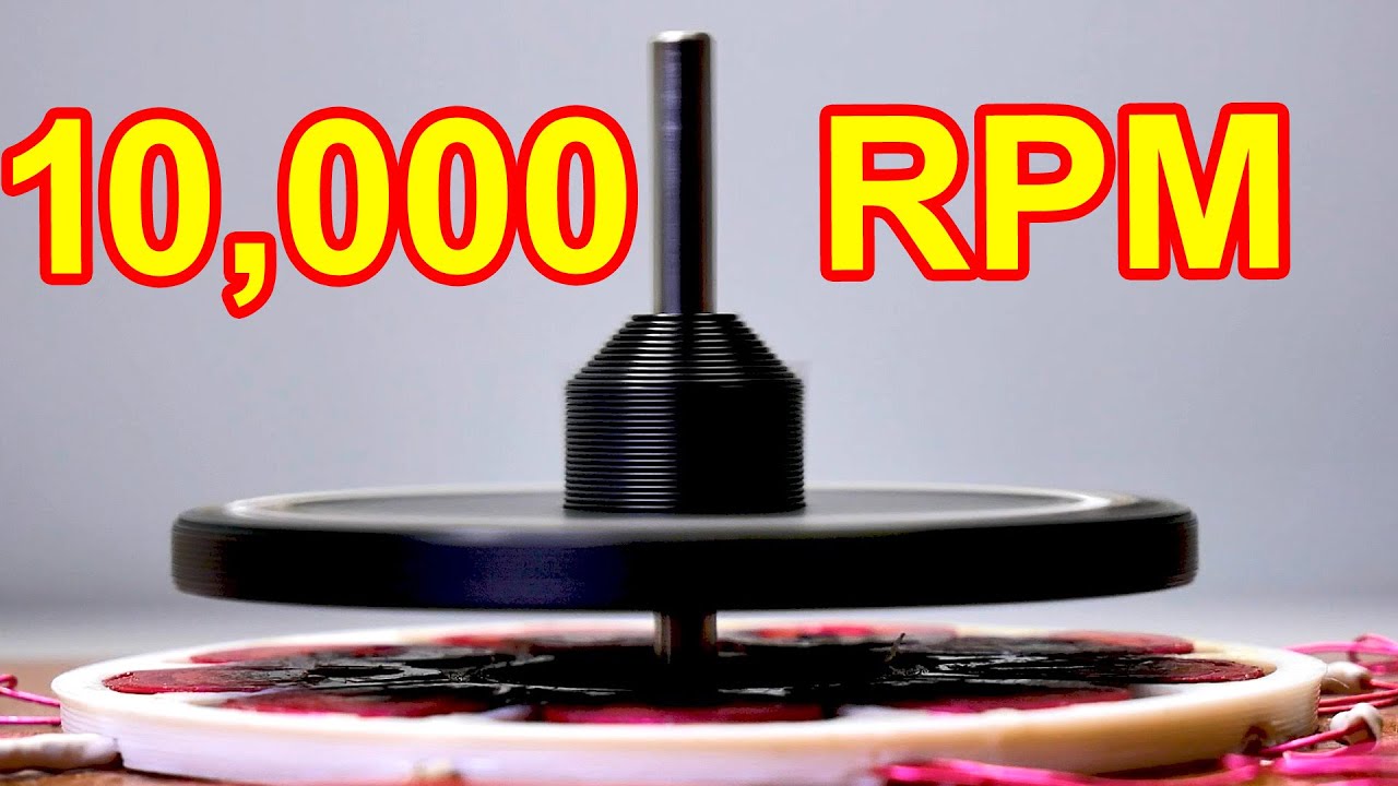 Spinning Top 10,000 RPM | BLDC motors - YouTube