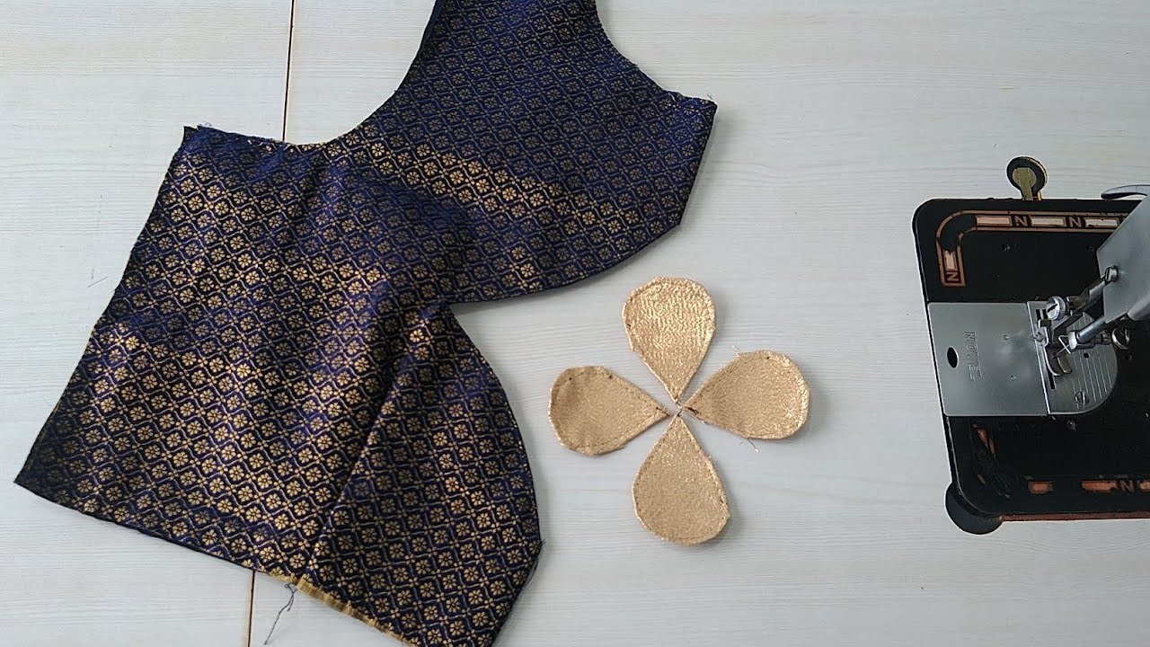 Latest boat neck model blouse gala back neck design | model blouse gala ...