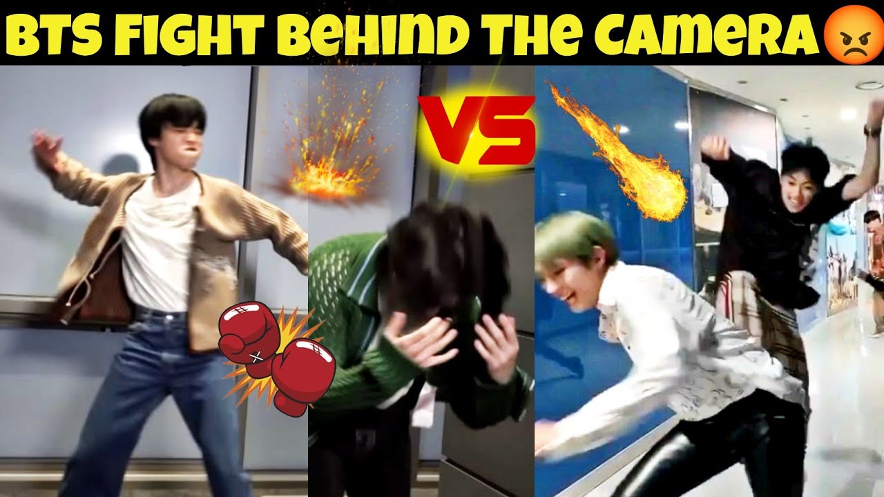 BTS Fighting Behind The Camera 😂 BTS Most Funny Moments 🤣 BTS Funny ...