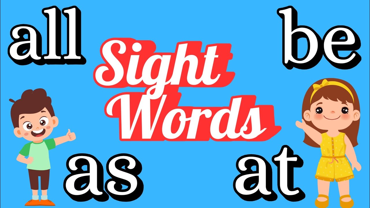 Sight Words | Sight Words Sentences | All, As, Be, At | Learn English ...
