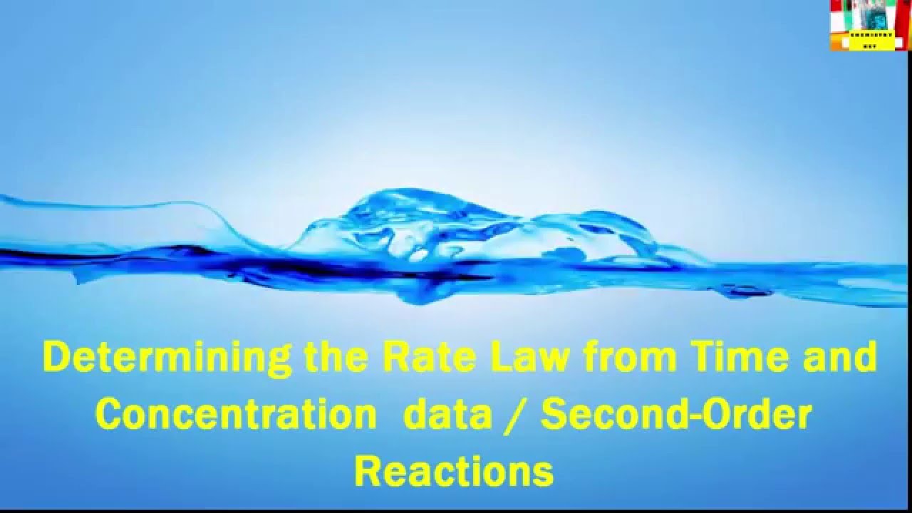 How to determine the Rate Law from Time and Concentration Data– Second ...