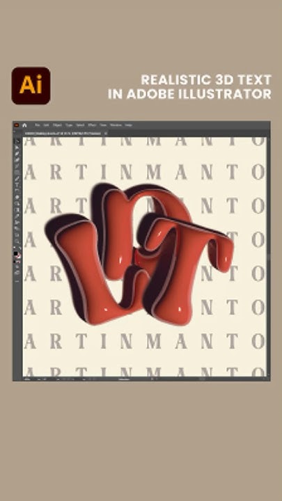 Realistic 3D Text in Adobe Illustrator | Adobe Illustrator Tutorials ...