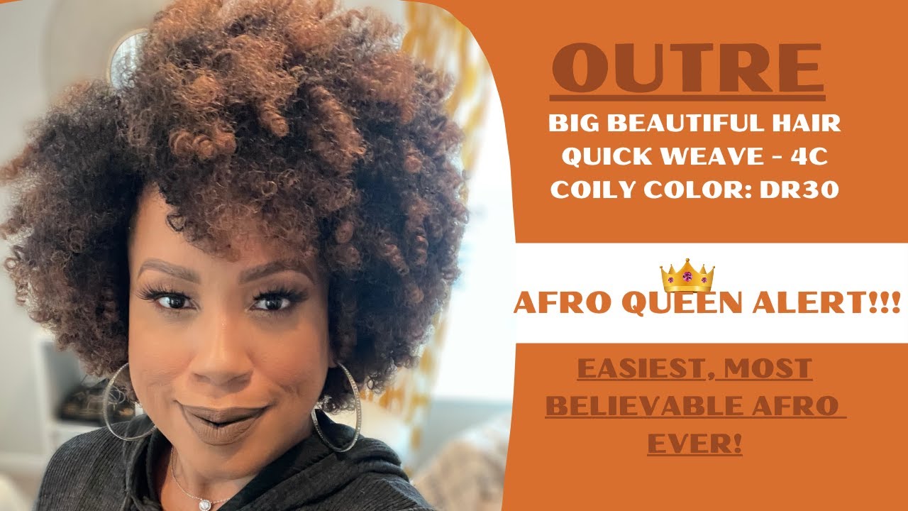 Outre Quick Weave Half Wig DR30 l BIG BEAUTIFUL HAIR 4c Coily l ...