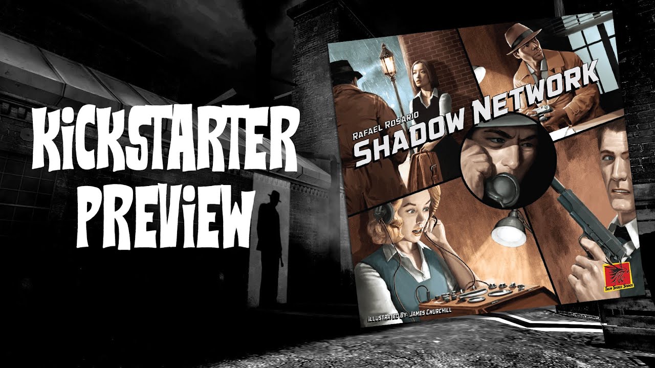 Shadow Network Board Game Kickstarter Preview - YouTube