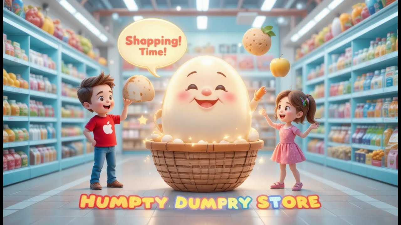Hump ty Dumpty Grocery Store 🛒🥚 Fun Nursery Rhyme for Toddlers Baby ...