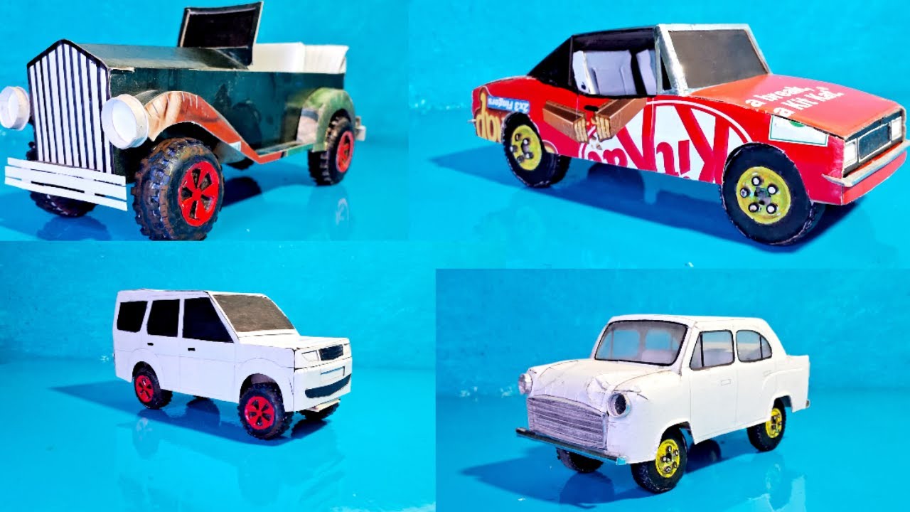 How To Make Old Classic Cars! Diy Cardboard Car! Diy Paper Car! Diy ...
