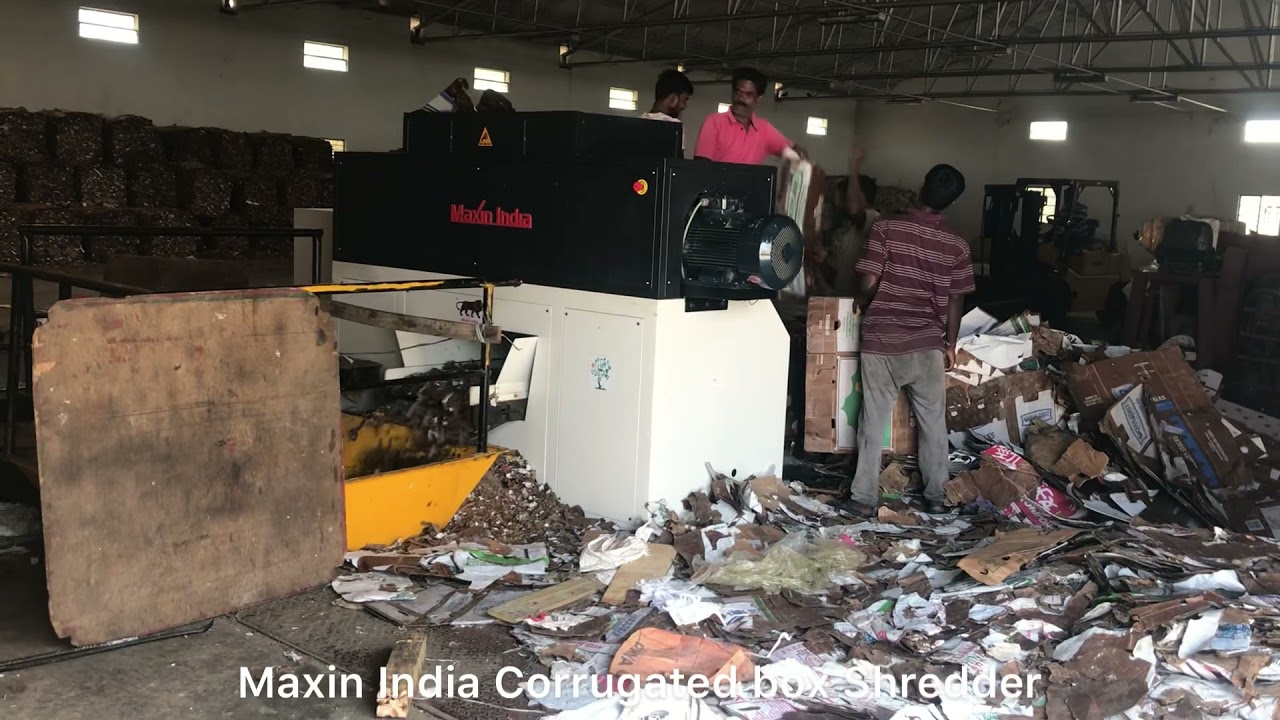 Corrugated box Shredder, Corrugated Box Crushing, Hardboard Crusher, # ...