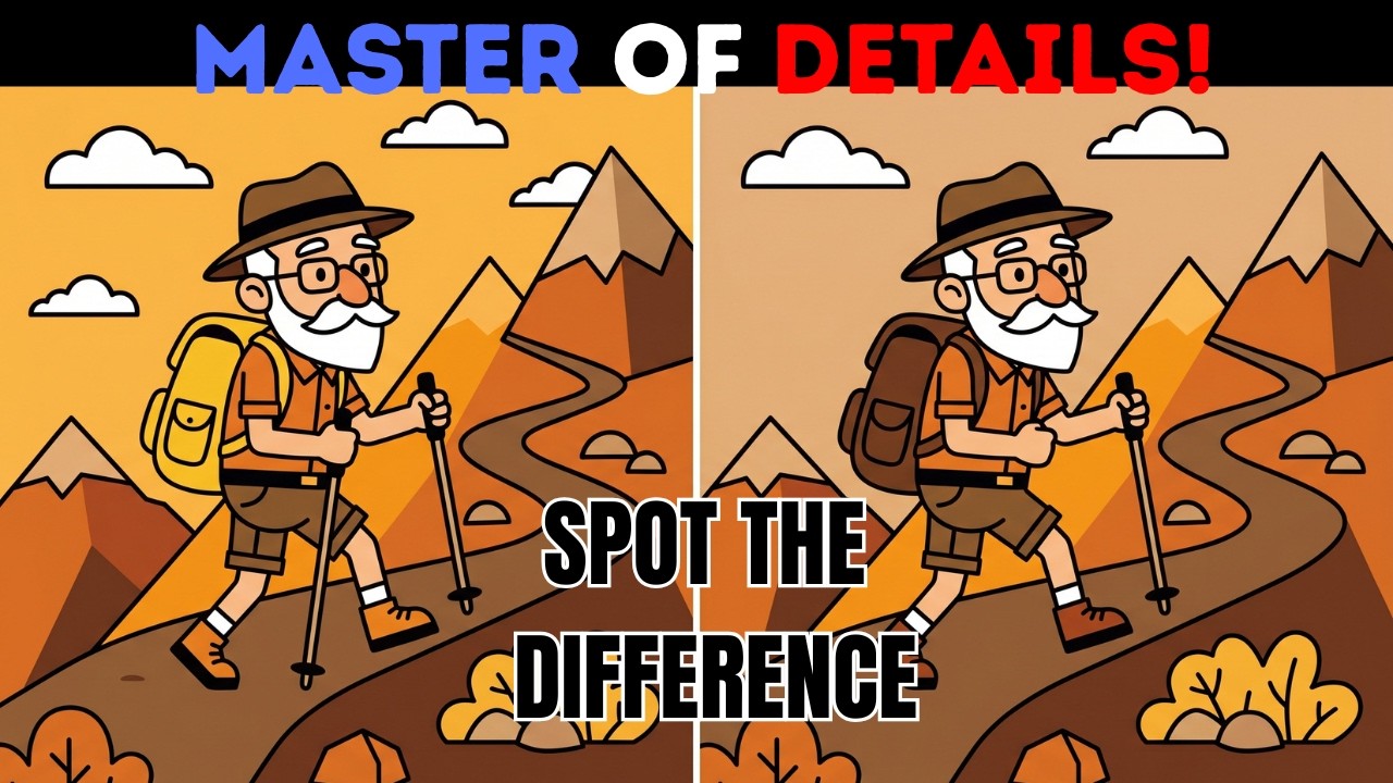 Spot 3 Differences in Each Picture | Observation Skills Test |# ...