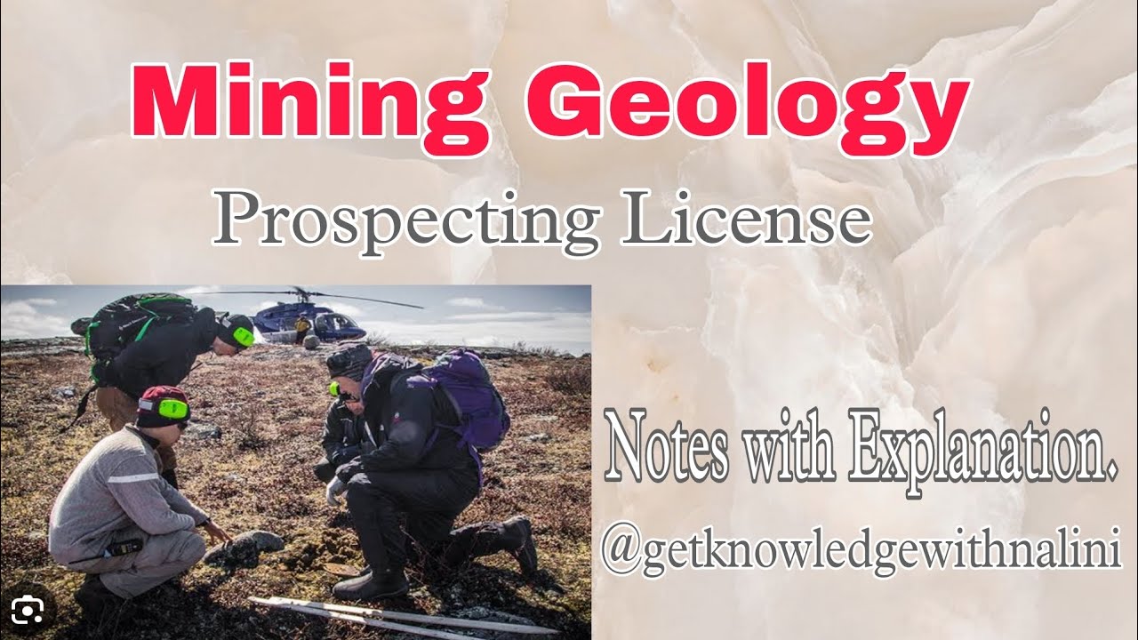 Mining Geology :- Prospecting License. #mining #notes # ...