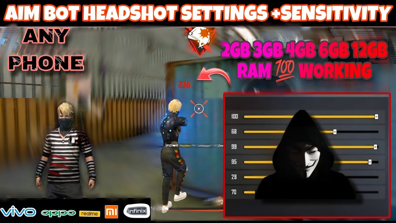 Free Fire HEADSHOT Setting 2023 😈🎯 | BEST SENSITIVITY SETTINGS ⚙️| New ...