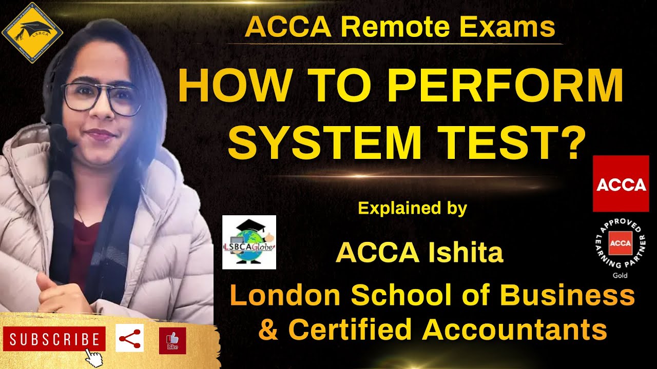 ACCA Remote Exam - How to Perform System test ?? | ACCA with LSBCA | # ...