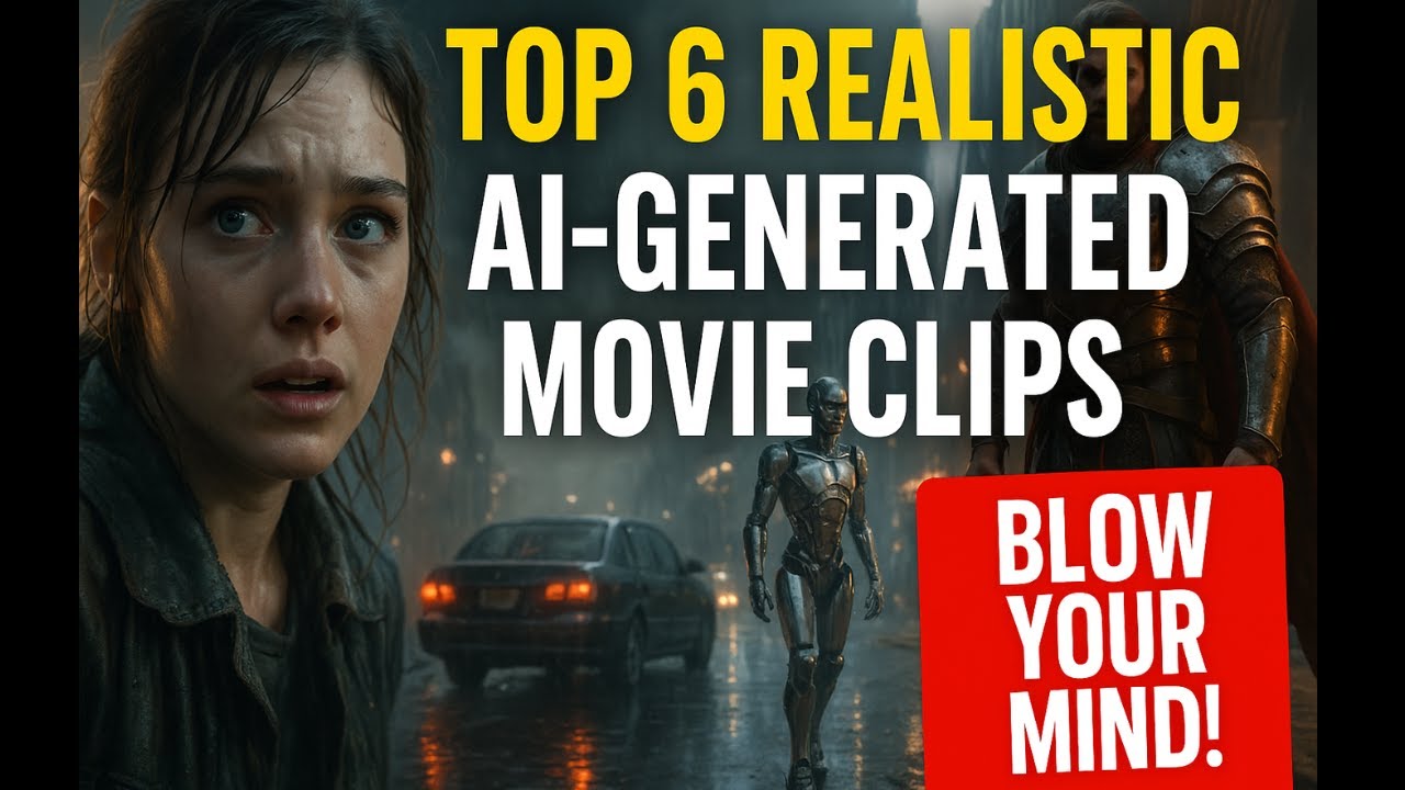 Top 6 Realistic AI-Generated Movie Clips That Will Blow Your Mind! 🎬🤯 ...