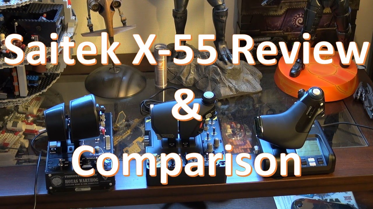 Saitek X-55 Rhino HOTAS Review and Comparison - YouTube