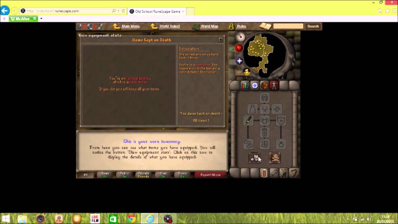 Old School Runescape-Tutorial Island [HD] - YouTube