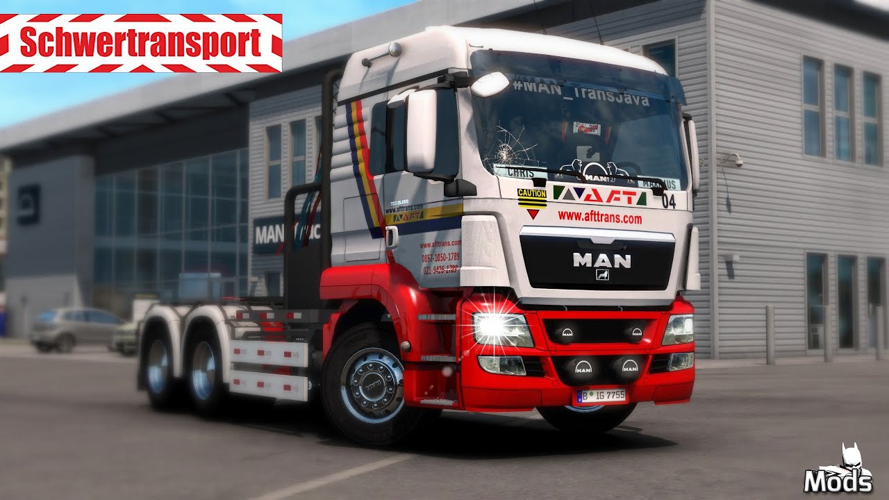 ETS2 1.38 MODS - LKW Tuning ️ MAN TGS Euro 5 REWORKED - Schwertransport ...