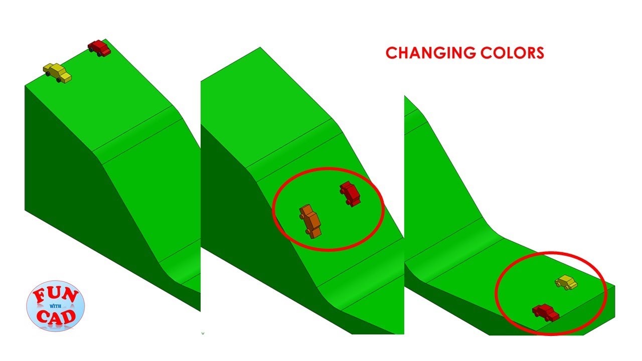 Learn to add component COLOR in Assembly | 3D CAD | SolidWORKS 2017 ...