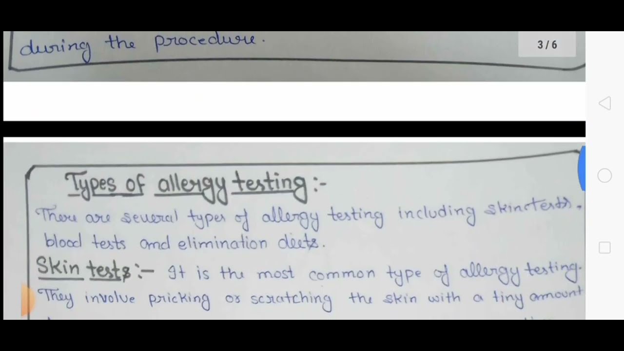Introducing to allergy testing Assignment|| Pharmacology. - YouTube