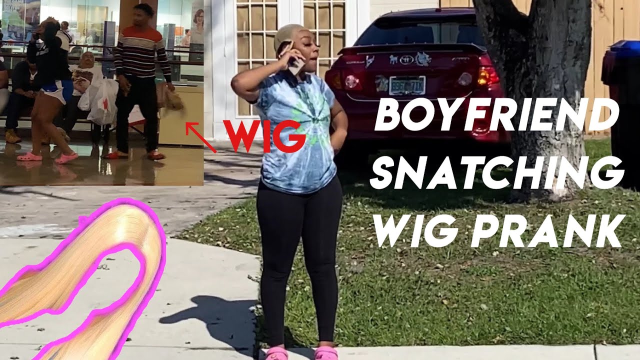 Boyfriend snatching wig prank - YouTube