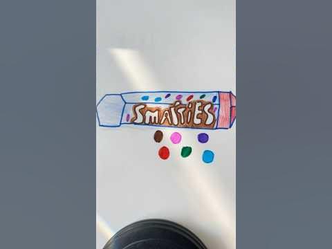 How to draw Smarties #drawing #art #chocolate ##sweets - YouTube