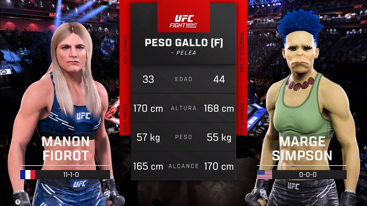 Marge Simpson vs. Manon Fiorot - EA Sports UFC 5 - Epic Fight - YouTube