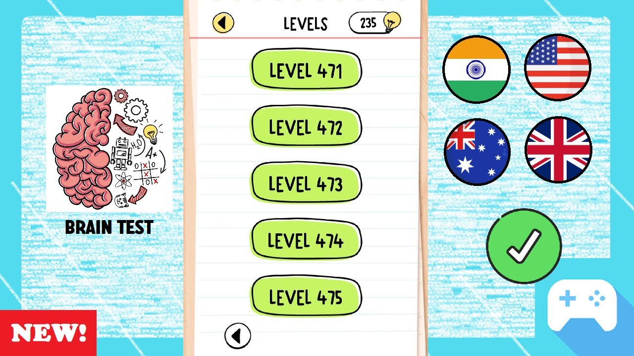 Brain Test | Levels 471, 472, 473, 474 and 475 solved and explained ...