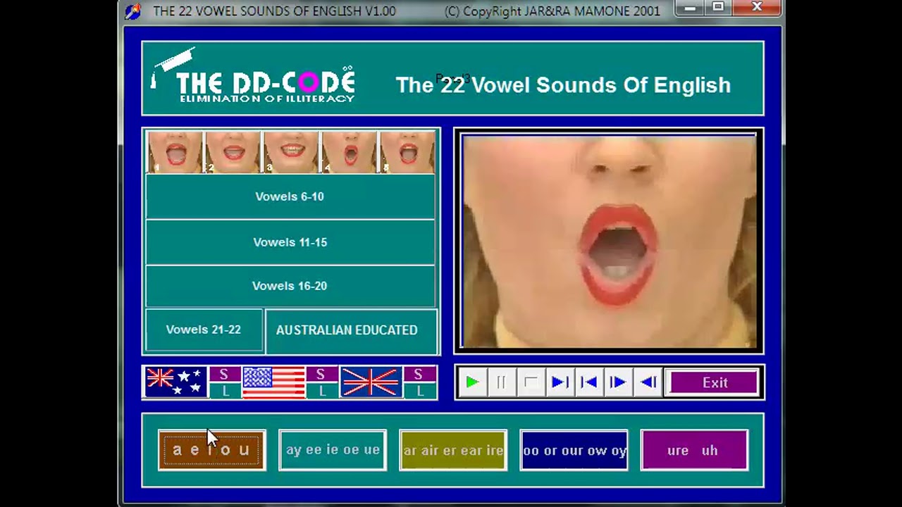 The 22 Vowel Sounds Of Australian English - YouTube