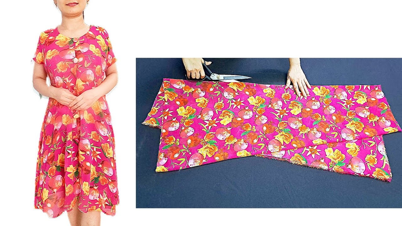 Sewing very stylish, very practical dresses | For beginners. - YouTube