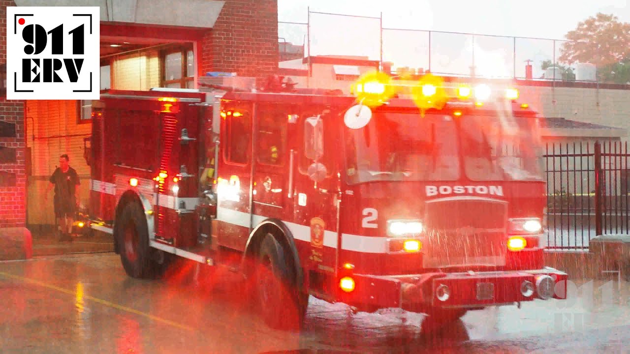 Boston Fire Engine 2 Responding - YouTube