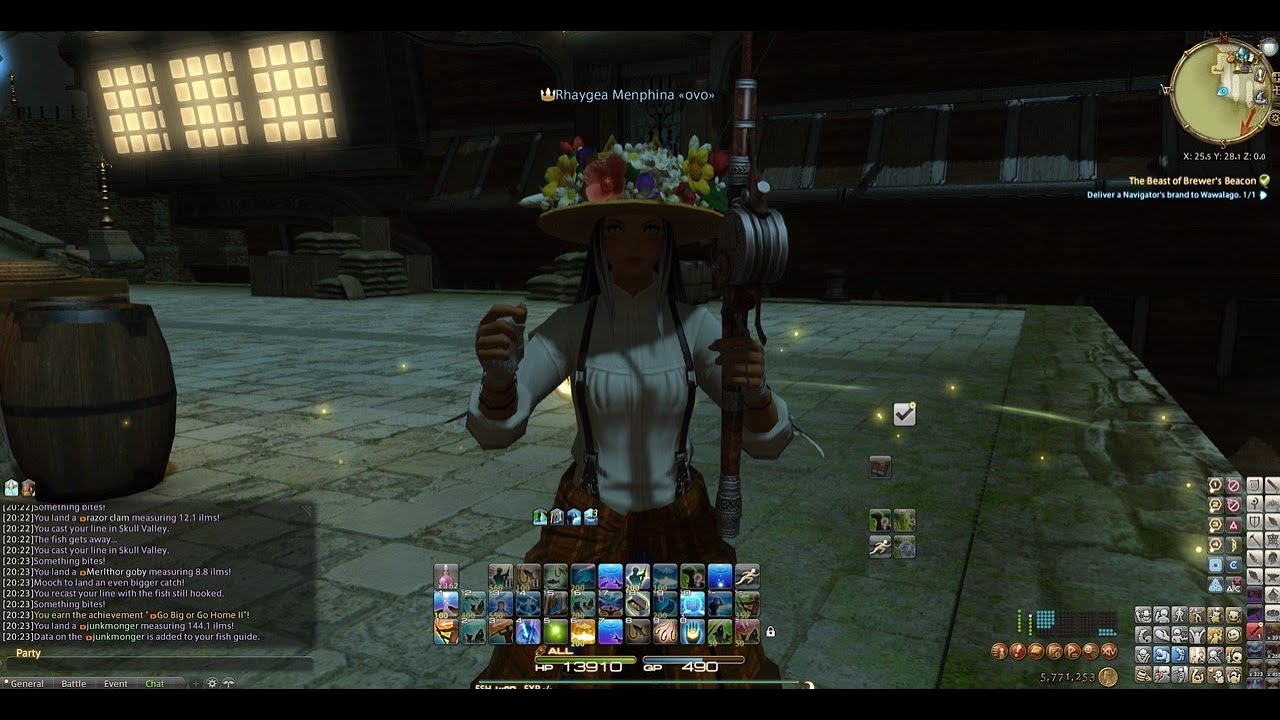 FINAL FANTASY XIV Fishing - Junkmonger Catch - YouTube