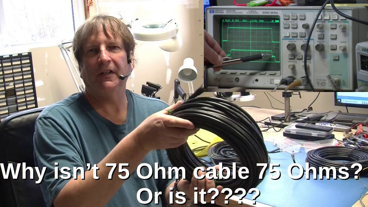 Why doesn't a 75 Ohm cable measure 75 Ohms? - YouTube