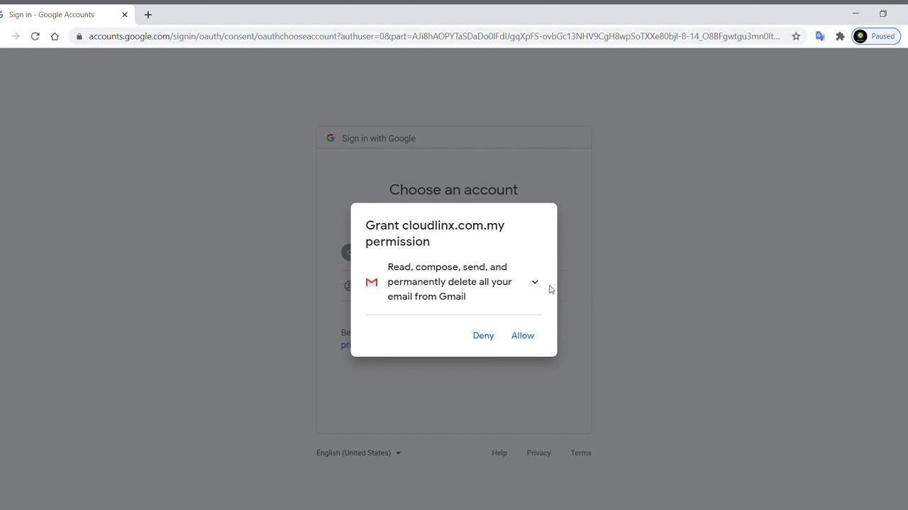 Google OAuth consent screen - YouTube