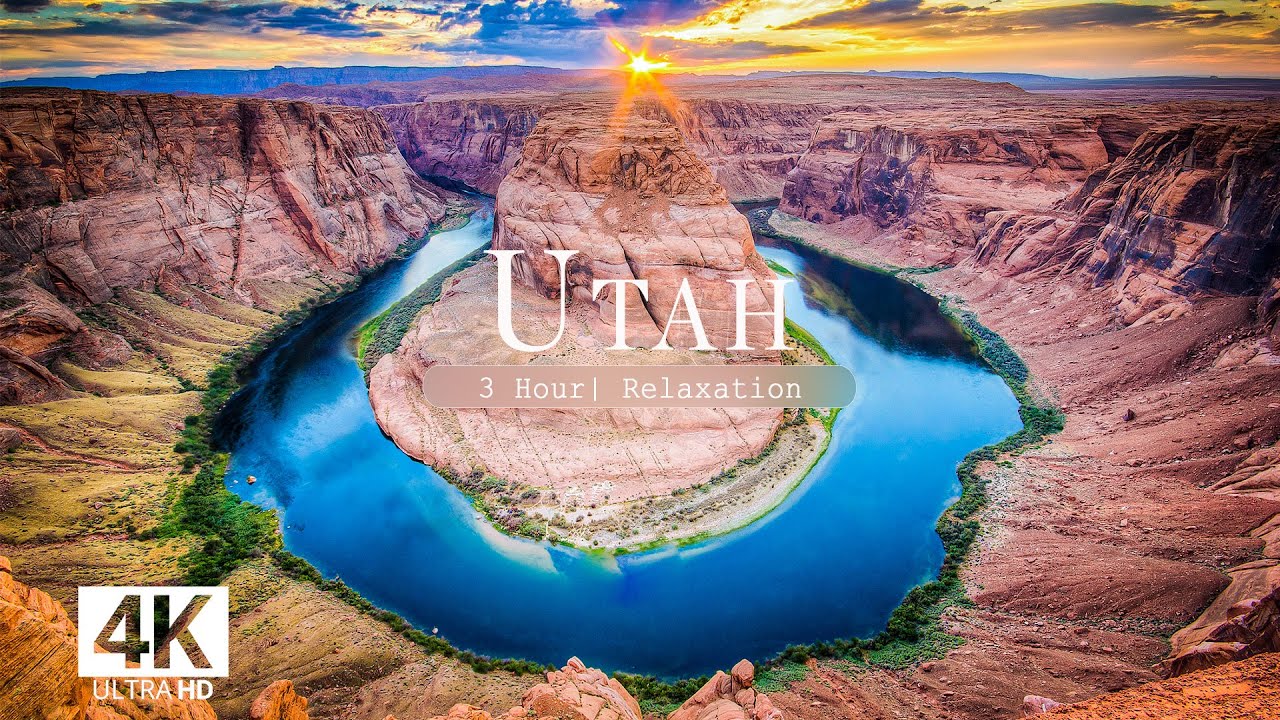 UTAH 4K UltraHD - Piano Relaxing Music Along With Amazing Natural ...