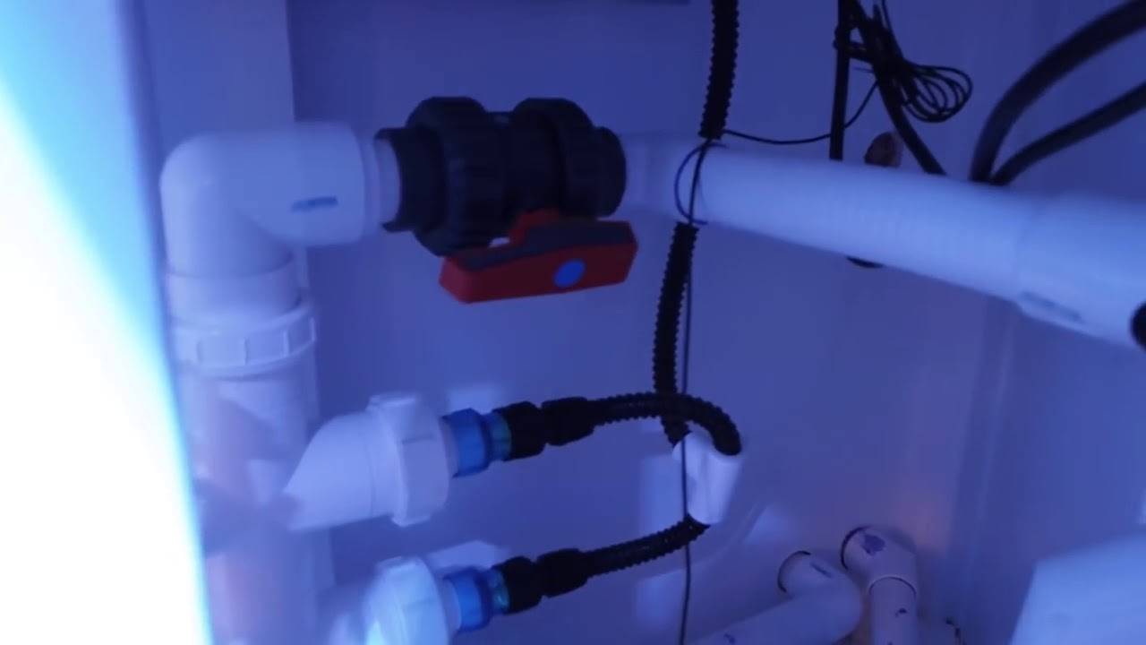 Garage Fish Room for 200 gallon Saltwater Reef Aquarium - YouTube