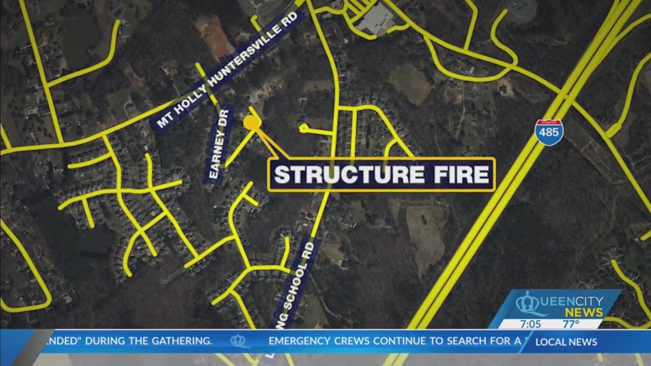 Firework debris causes fire in NW CLT, 4 displaced - YouTube