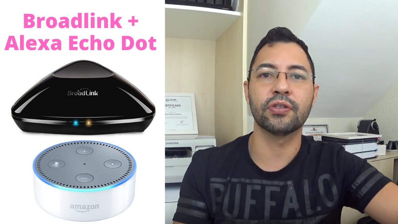 Amazon Alexa + broadlink rm pro Automação Residencial - YouTube