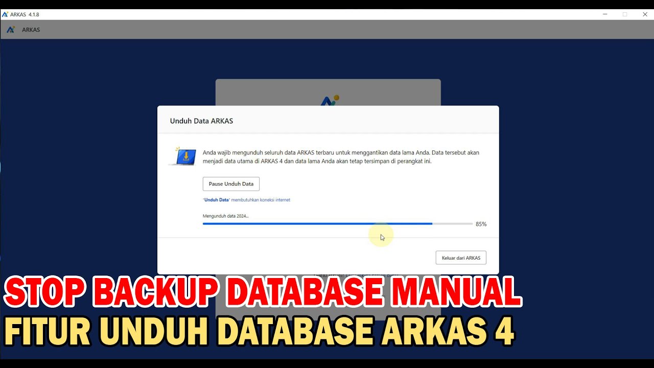 Cara Unduh database di arkas 4 | Cara Backup data dari Markas - YouTube