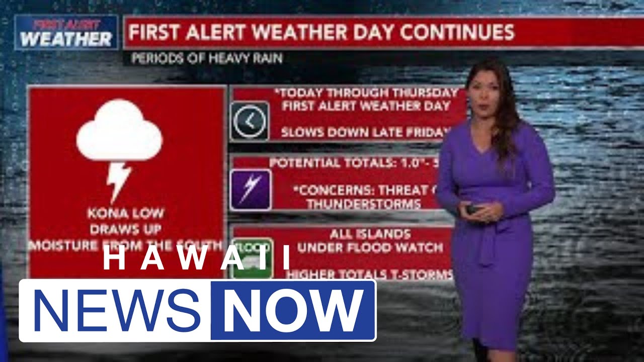First Alert Weather Day issued for Hawaii as torrential rains move in ...