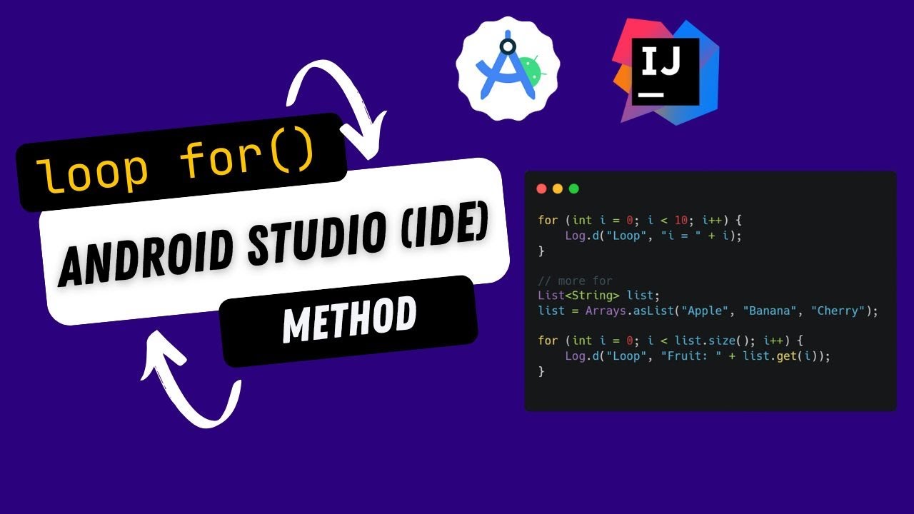 Android Studio || Understanding Loop : for() || រៀនអំពី Loop : for ...