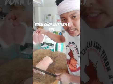 pork chop butterfly cut - YouTube