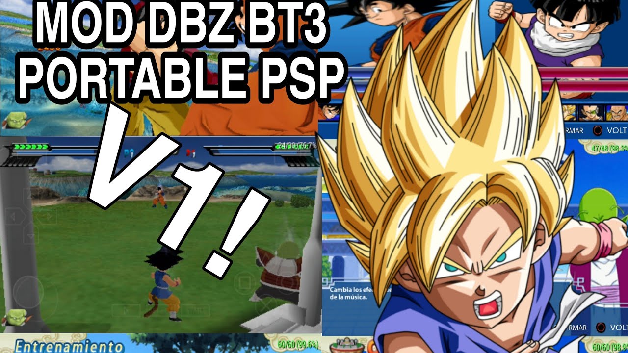 (Descarga) dragon ball z budokai tenkaichi 3 #psp mod #dbztttmod VERSÃO ...