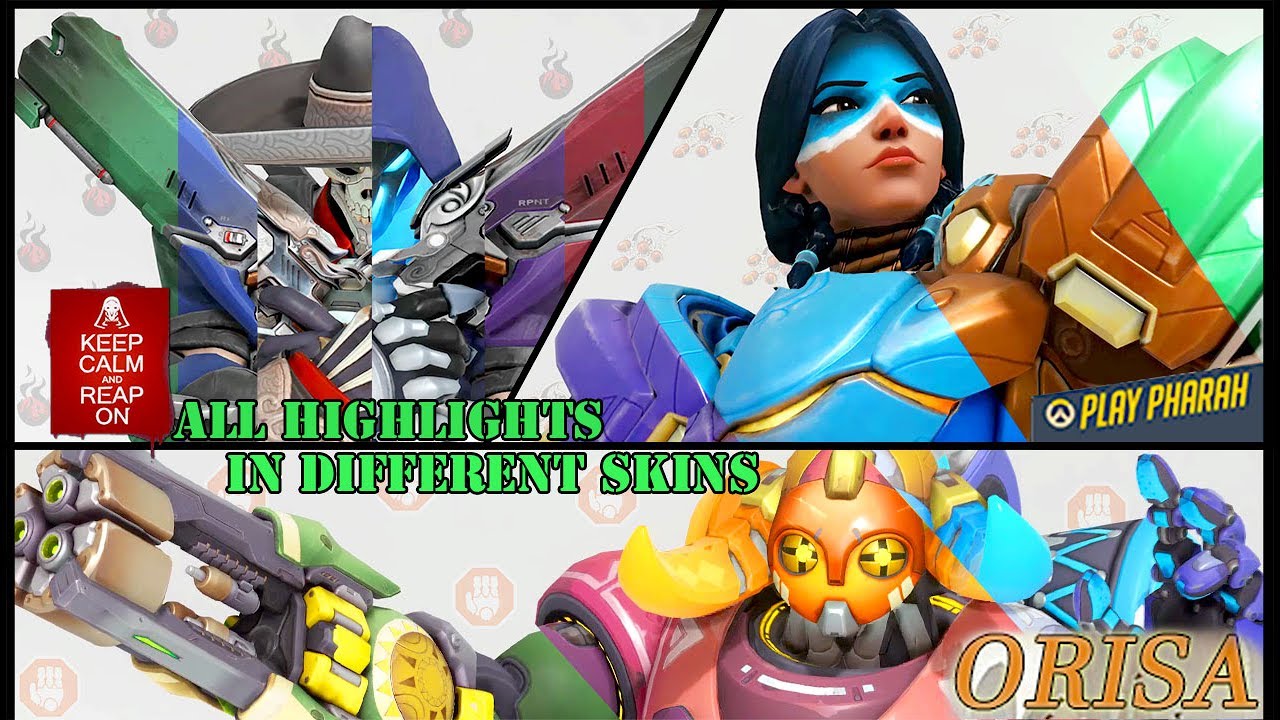 Overwatch || Characters Highlights || Reaper, Pharah, and Orisa ...