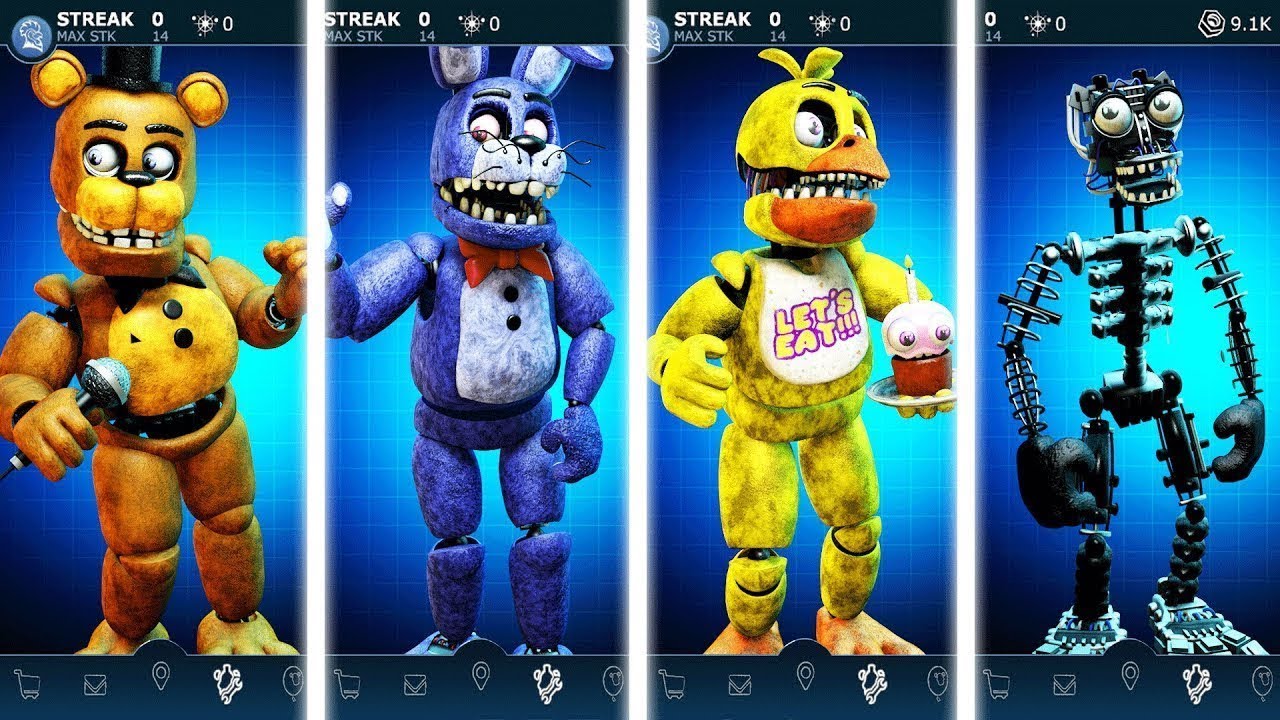 Fixed Animatronics FNAF AR Workshop Animations - YouTube